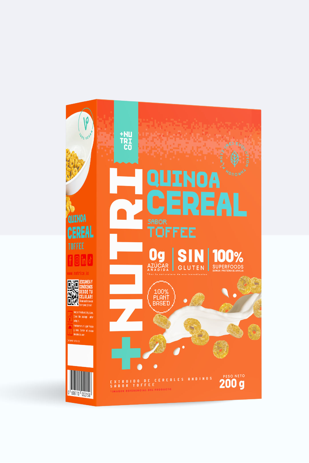 Cereal Saludable con Quinua sabor Toffee | Sin Azúcar | NUTRI Co ...