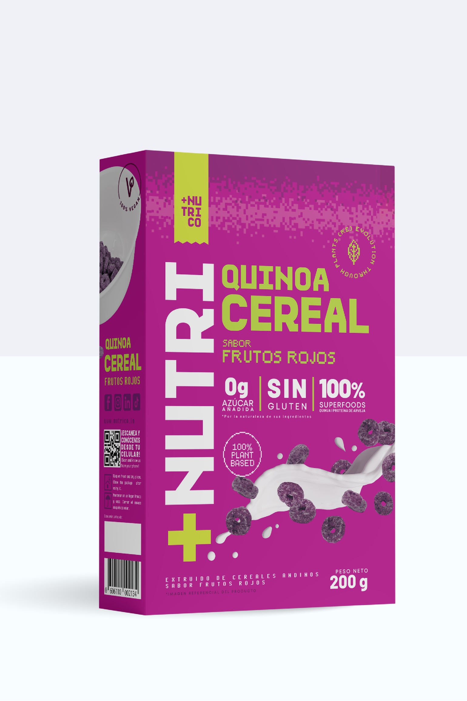 Cereal Saludable Quinua y Frutos Rojos | Sin Azúcar | NUTRI Co – NUTRI ...