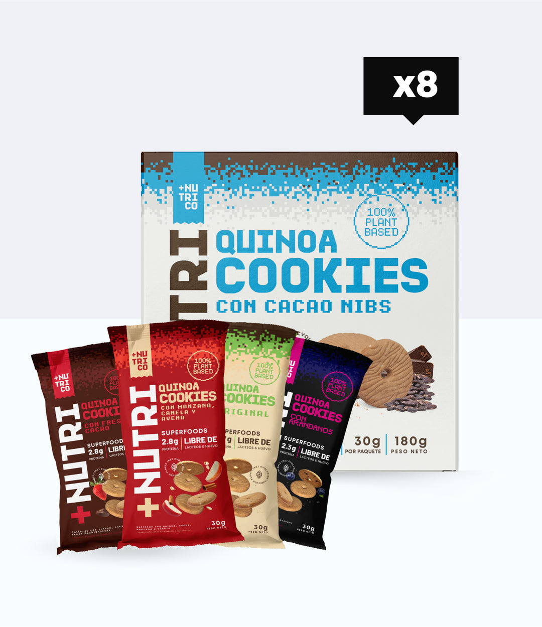 Galletas de Quinua 54 Und (8 cajas) | Snacks Saludables | NUTRI Co ...